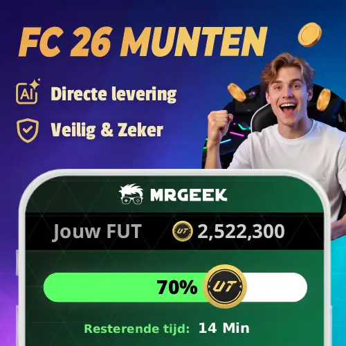 EA FC 26 Coins Kopen – FIFA FUT 26 Coins met Gegarandeerde Beveiliging - MrGeek