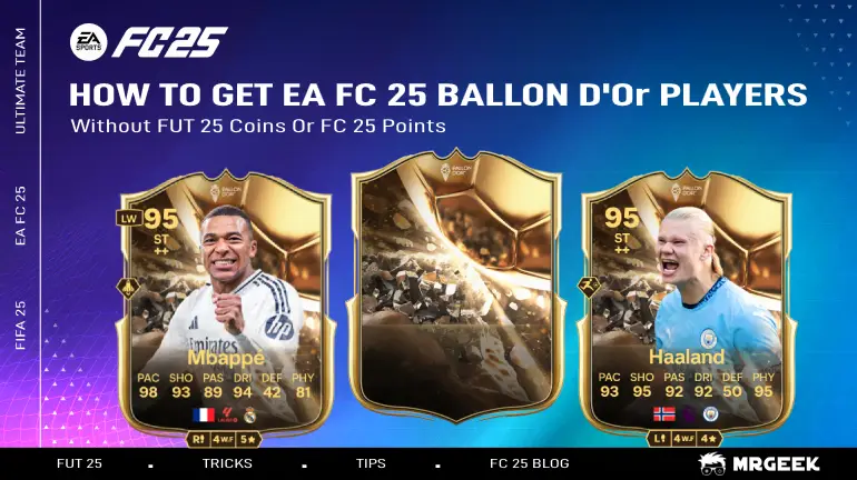 如何在不花费 FUT 25 硬币或 FC 25 点数的情况下获取 EA FC 25 金球奖球员